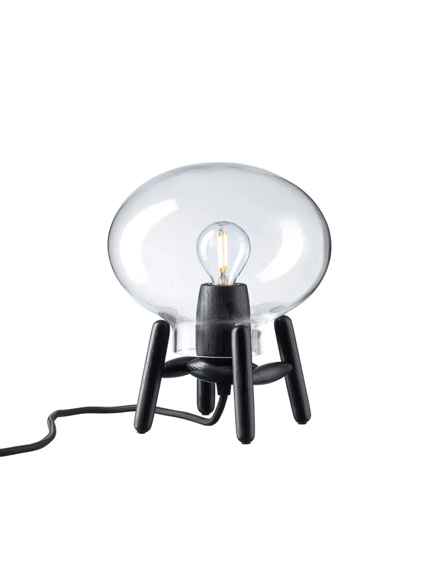 U6 Mini Hiti Bordlampe, opalt glas/eg fra FDB Møbler | Køb Lige Her