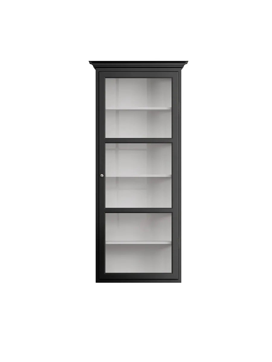 Vitrineskab Classic V4, sort fra Lindebjerg Design | Køb Vitrineskab her